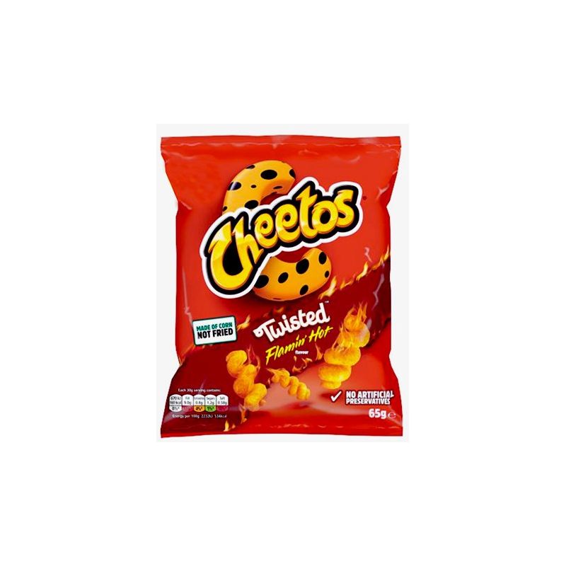 Cheetos Twisted Sweet & Spicy Flamin' Hot 65g | Same Day Grocery Delivery - Lambeth