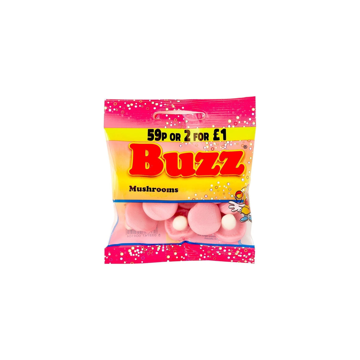 Buzz Sweets Mushrooms 65g | Same Day Grocery Delivery - Lambeth