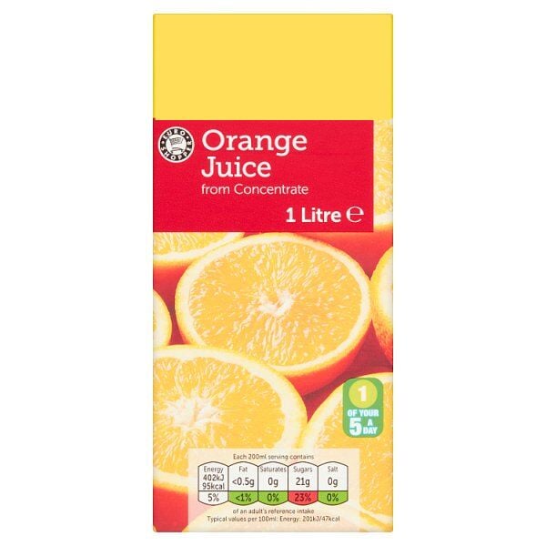 Euro Shopper Orange Juice Drink 1L | Same Day Grocery Delivery - Lambeth