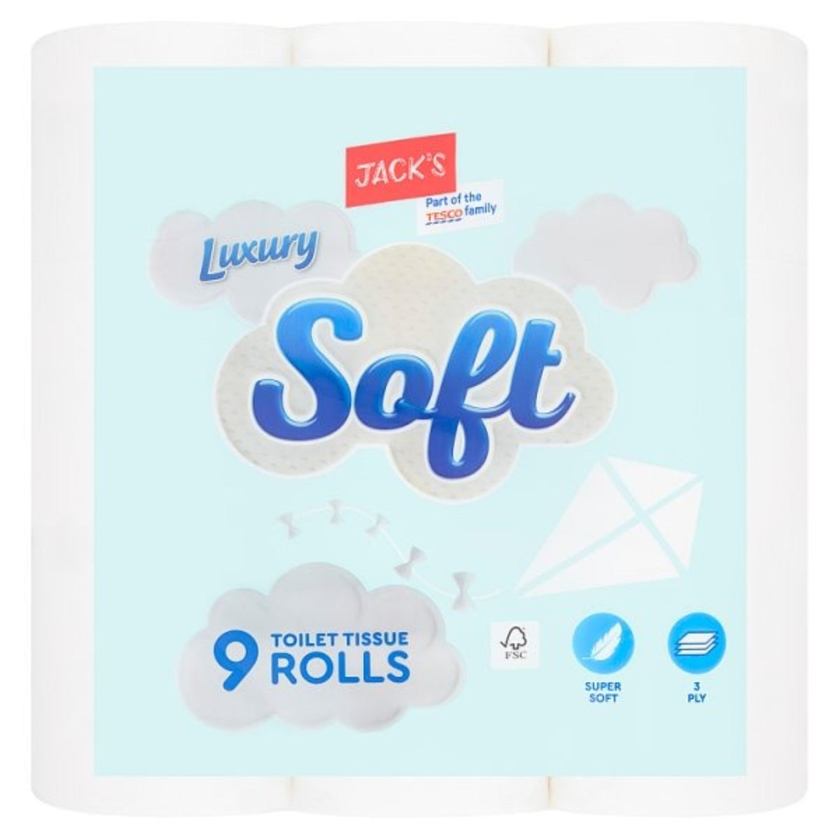 Jack's Luxury Soft Toilet Tissue 9 Rolls | Same Day Grocery Delivery ...