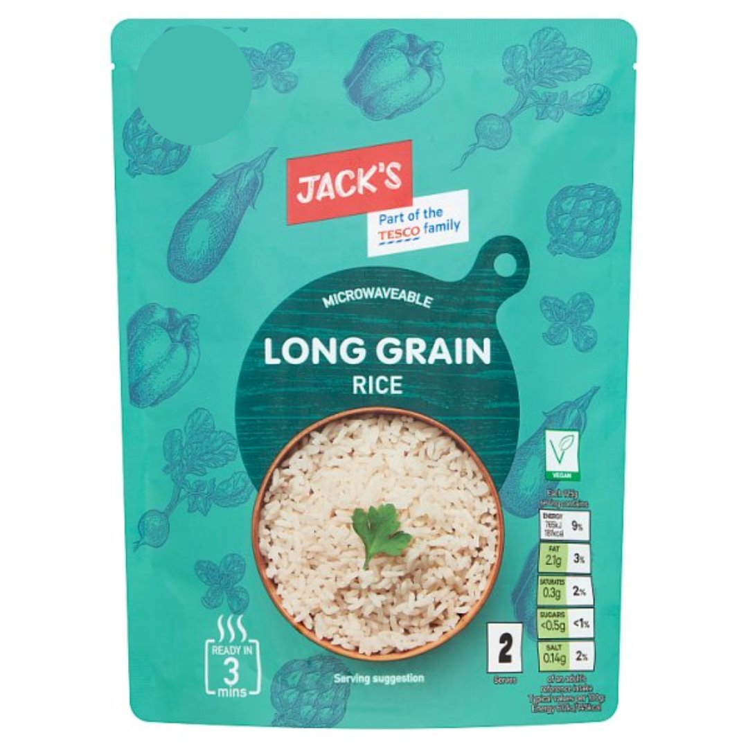 Jacks Microwaveable Long Grain Rice 250g | Same Day Grocery Delivery ...