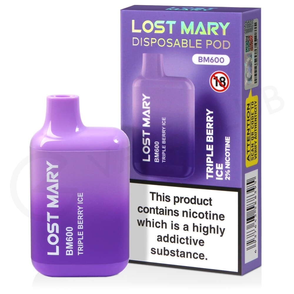 Lost Mary Triple Berry Ice BM600 disposable vape | Same Day Grocery ...