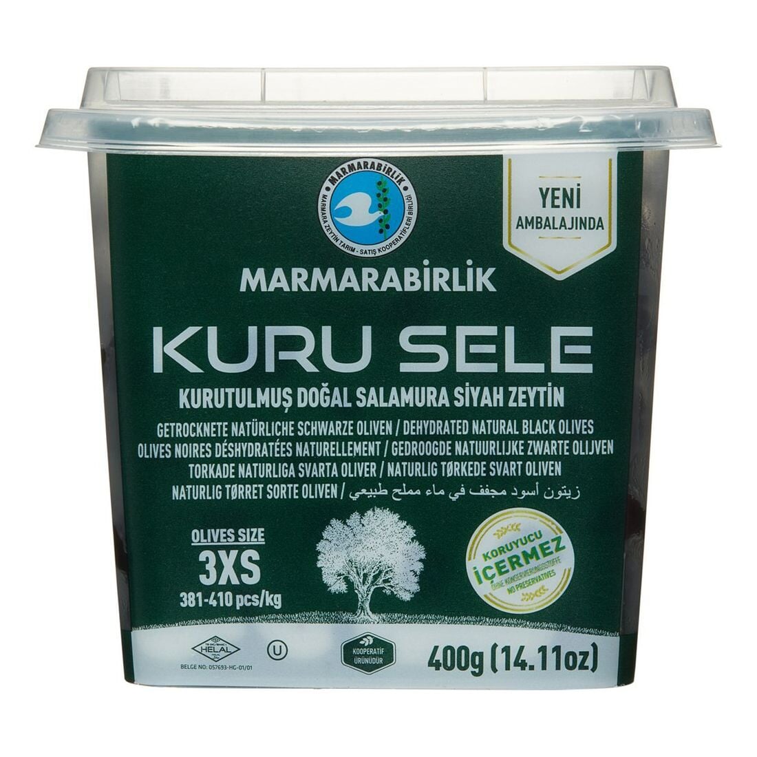 Marmarabirlik Kuru Sele Olives Size 3XS 400g | Same Day Grocery ...