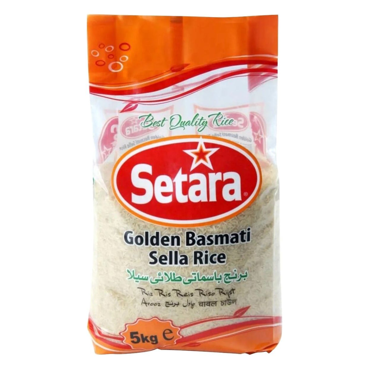 Setara Golden Basmati Sella Rice 5kg | Same Day Grocery Delivery - Lambeth