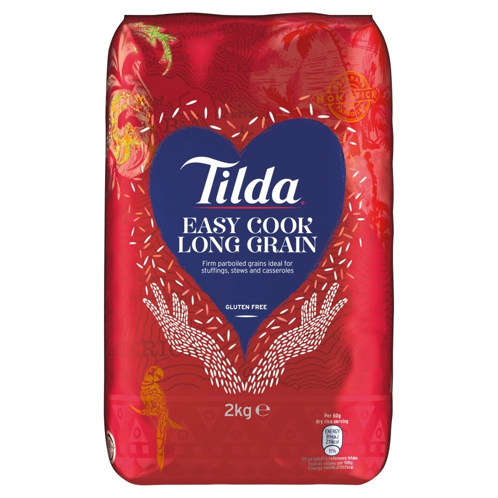 Tilda Easy Cook Rice 2kg | Same Day Grocery Delivery - Lambeth