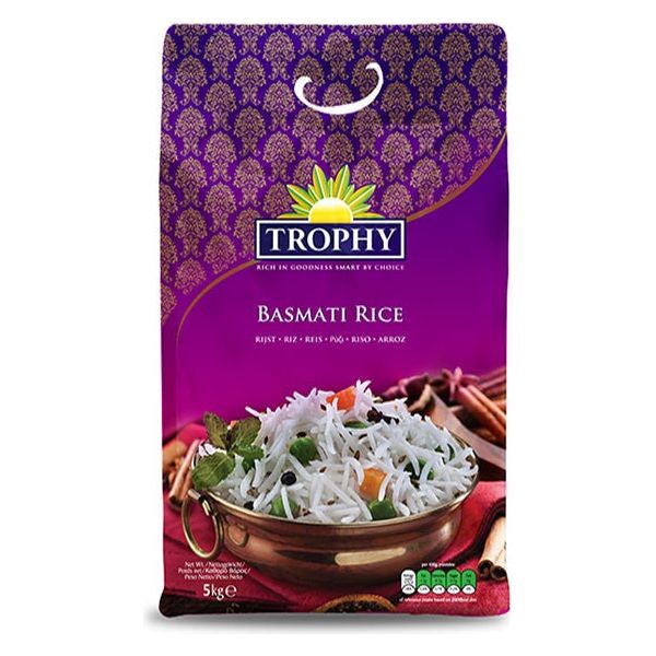 Trophy Basmati Rice 5kg | Same Day Grocery Delivery - Lambeth