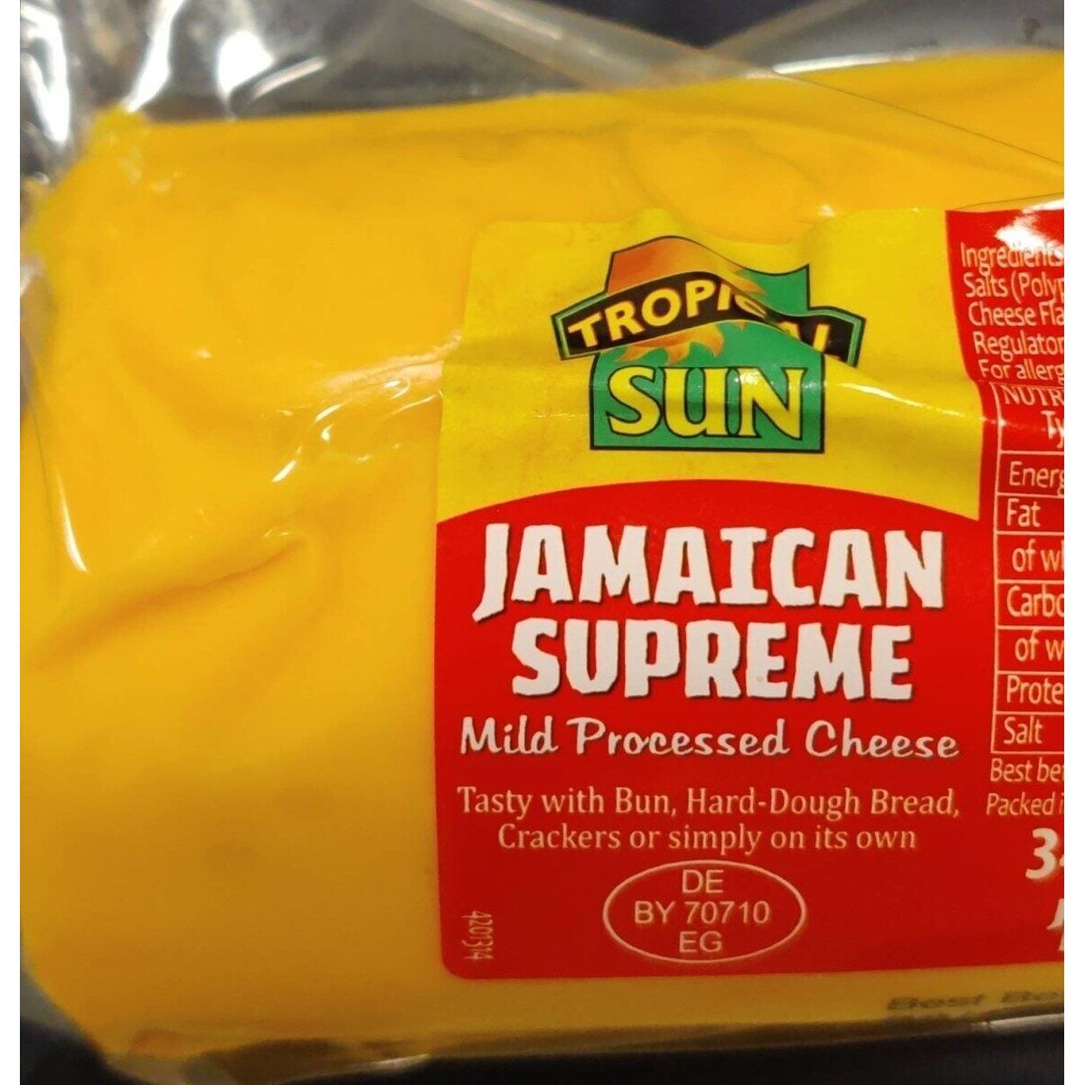 Tropical Sun Jamaican Supreme Mild Processed Cheese .169kg | Same Day ...