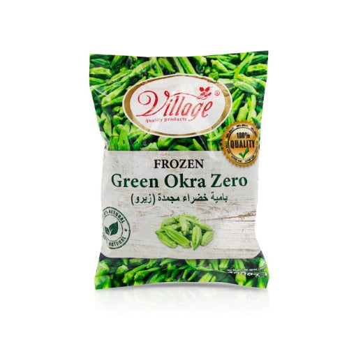 Village Frozen Green Okra Zero 400g | Same Day Grocery Delivery - Lambeth