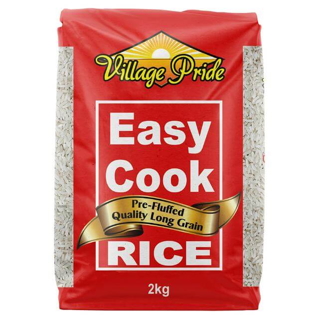 Village Pride Easy Cook Rice 2kg | Same Day Grocery Delivery - Lambeth