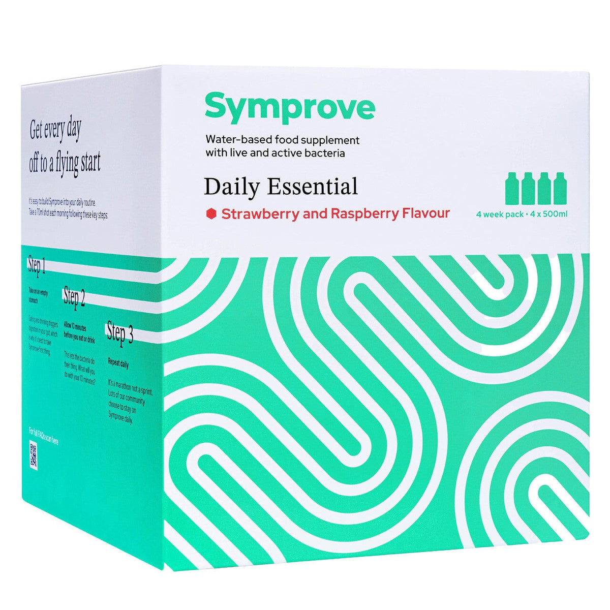 Symprove Live & Active Bacteria Probiotic Strawberry & Raspberry 500ml ...
